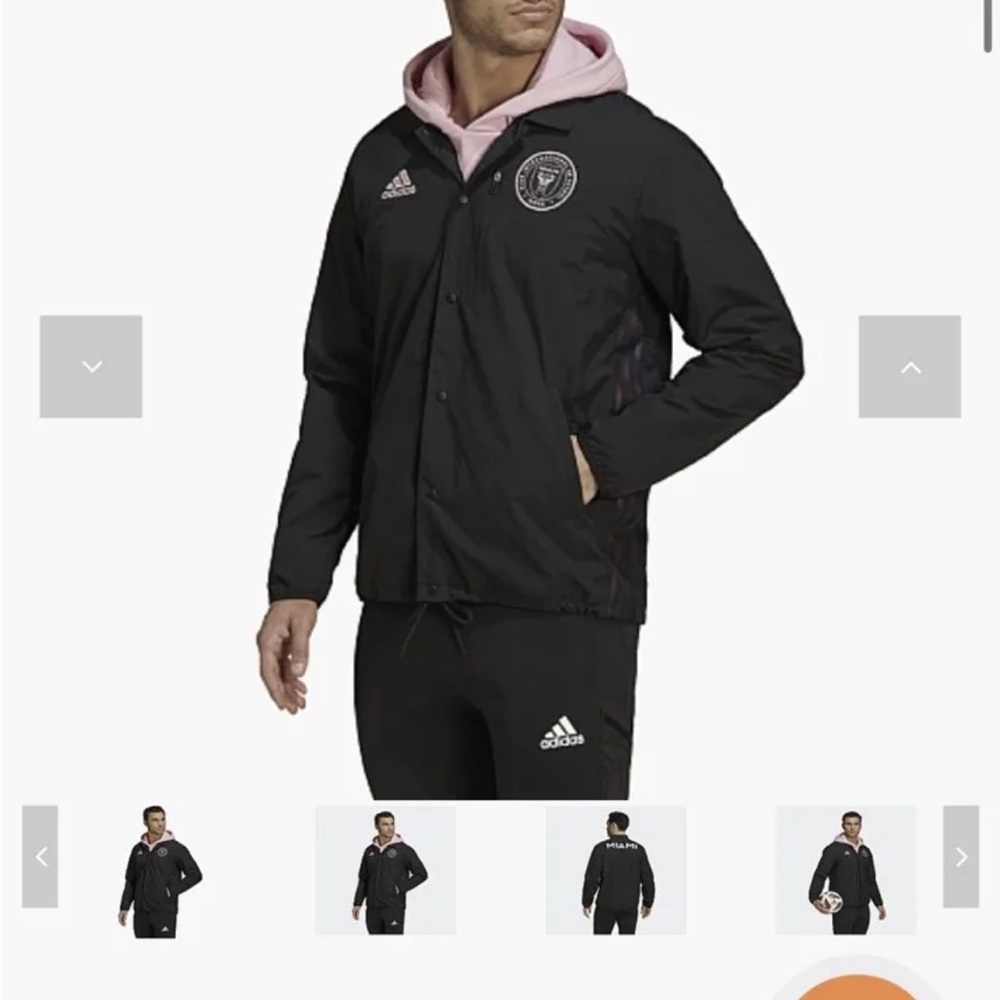 Inter Miami Cf Adidas Anthem Full-Snap Jacket - Black… - Gem